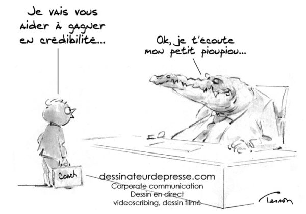 Coaching humour - Tesson, dessinateur de presse, dessin ...