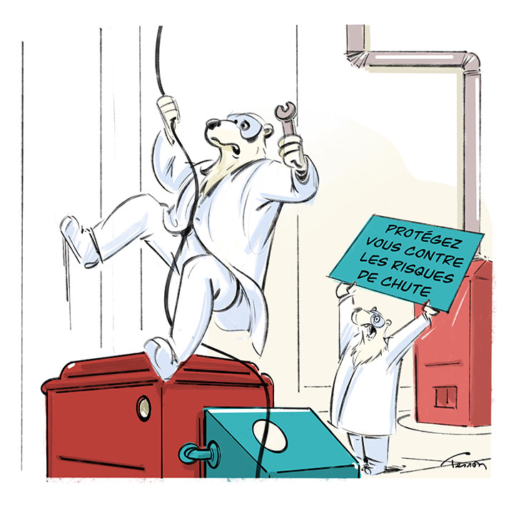 Sécurité illustration - Tesson, dessinateur de presse, dessin ...