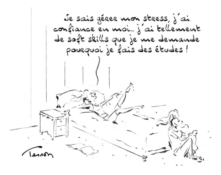 Soft skills - Tesson, dessinateur de presse, dessin en direct, dessin ...