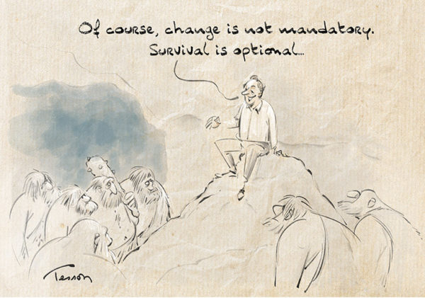 Conduite du changement humour dessins de presse